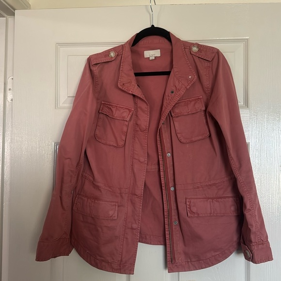 LOFT | Jackets & Coats | Like New Loft Pink Utility Jacket | Poshmark